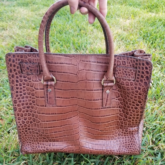 Michael Kors | Bags | Michael Kors Alligator Print Handbag | Poshmark
